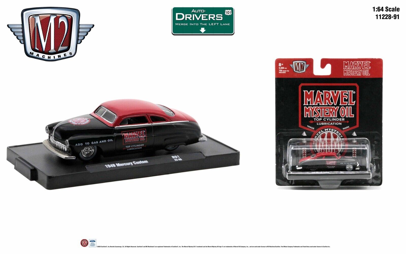 1949 Mercury Custom - Marvel Mystery Oil · Distribution Diecast64