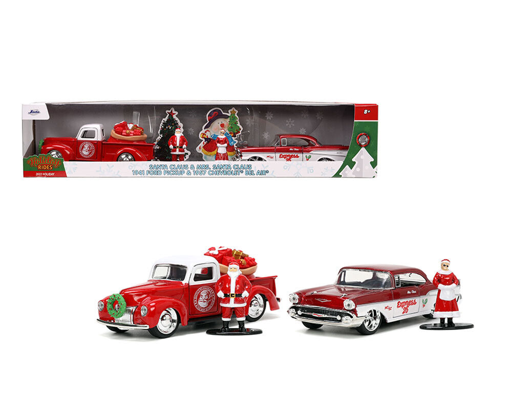 1941 Ford Pickup & 1957 Chevrolet Bel Air - Santa Claus & Mrs Santa ...