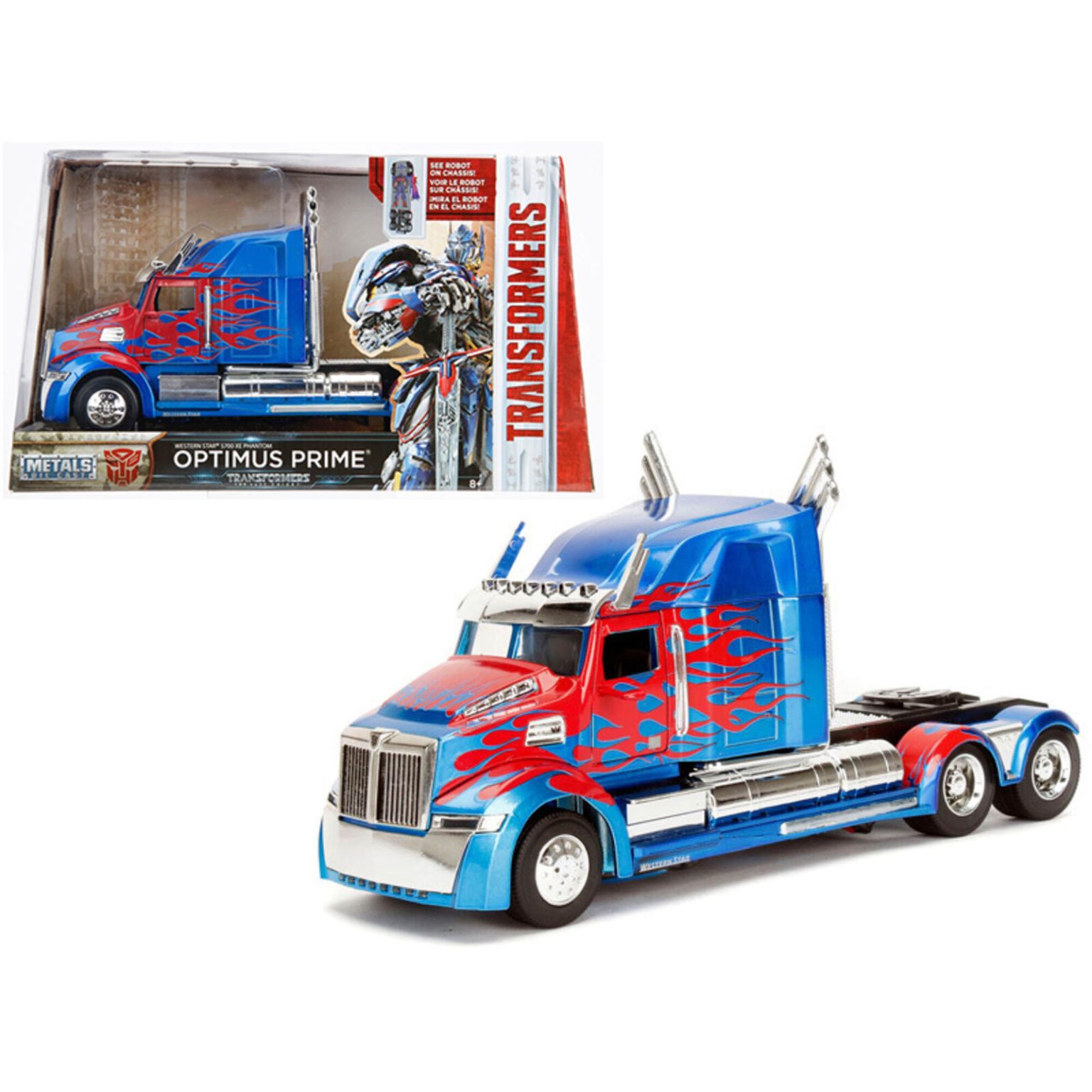 Western Star 5700XE - Optimus Prime - Transformers · Distribution Diecast64