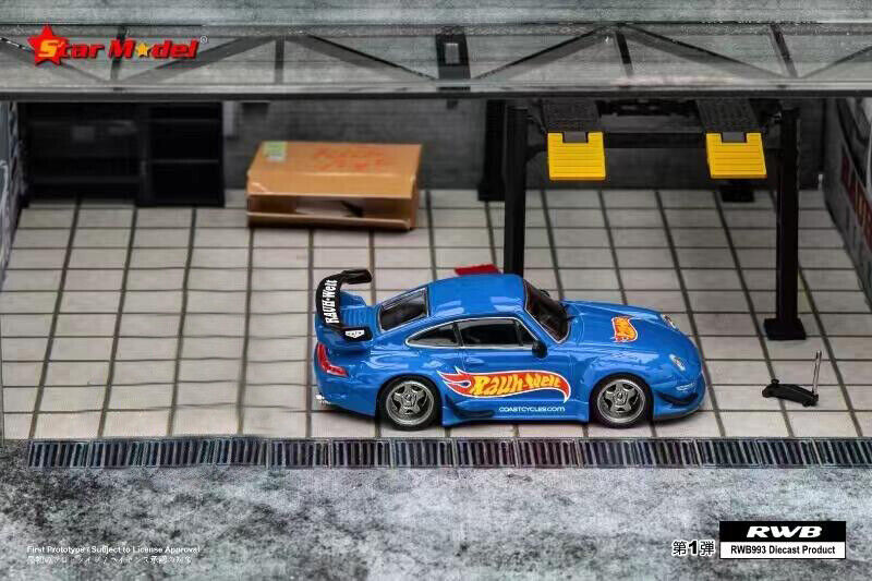 Porsche RWB 993 Hot Wheels Design - Star Model · Distribution Diecast64