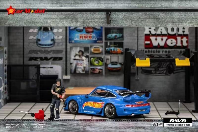 Porsche RWB 993 Hot Wheels Design - Star Model · Distribution Diecast64