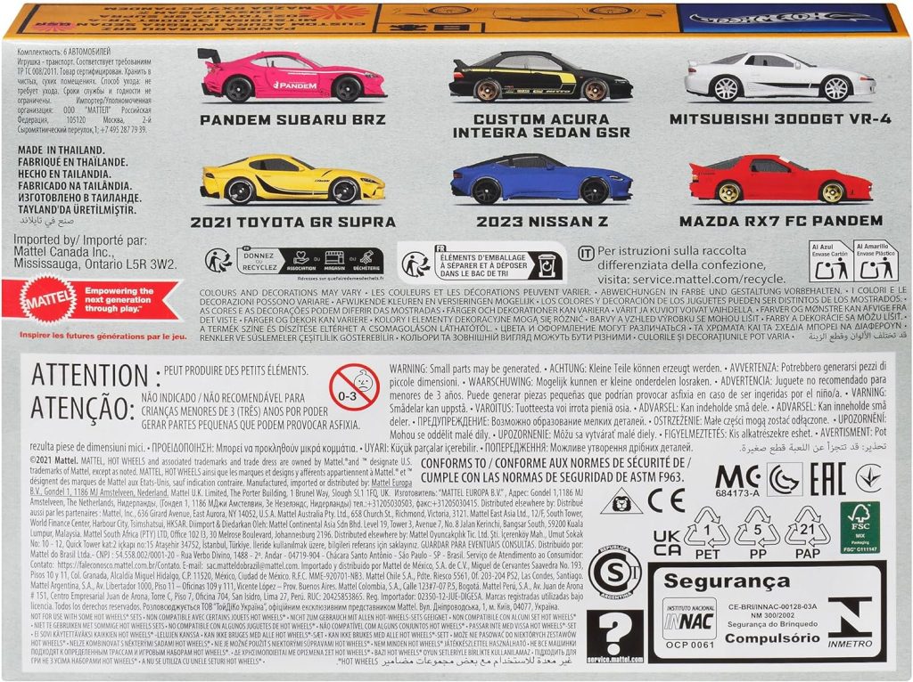 Japan Import JDM 2024 Multipack 6 Car Set - Hot Wheels · Distribution ...