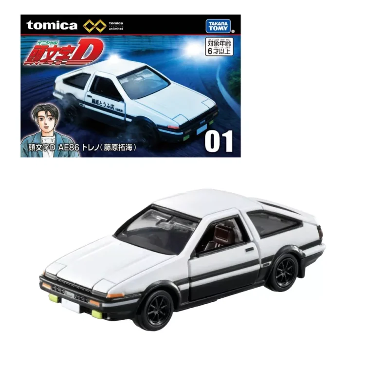 Toyota AE86 Toreno - Initial D - Tomica Unlimited · Distribution Diecast64