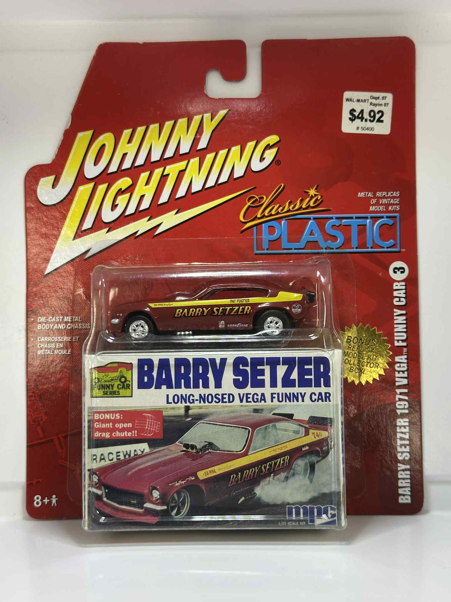 Barry Setzer 1971 Vega Funny Car · Distribution Diecast64